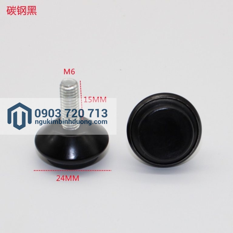 Tăng đưa chân đế nhựa đen bulong M6 và M8 - Ngũ kim Bình Dương